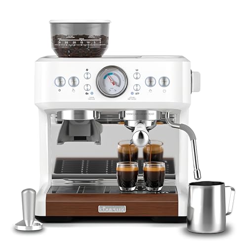 COUPLUX Espresso Machine With Grinder, 20 Bar Espresso Maker All In One ...