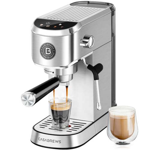 CASABREWS 5418 PLUS Espresso Machine 20 Bar, Compact Espresso Maker ...